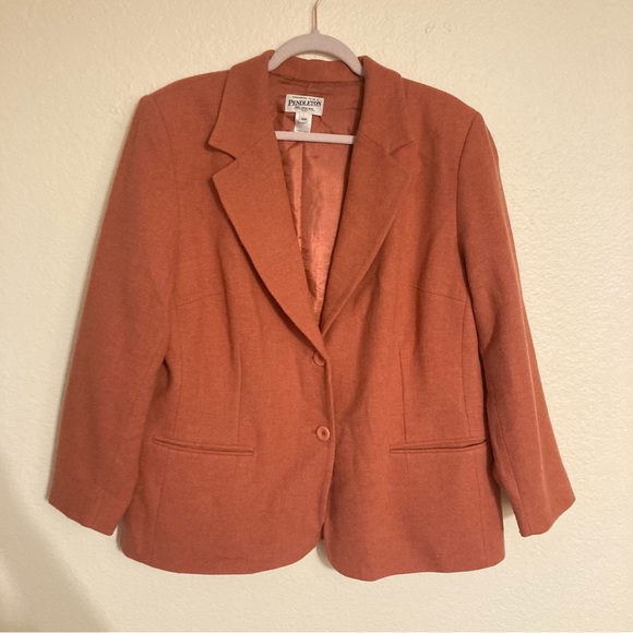 Pendleton | Jackets & Coats | Pendleton Wool Blazer Plus Size | Poshmark